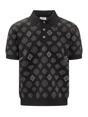 CASABLANCA Polo With All Over Logo
