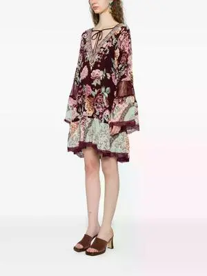 Camilla A-line Gathered Panel Dress