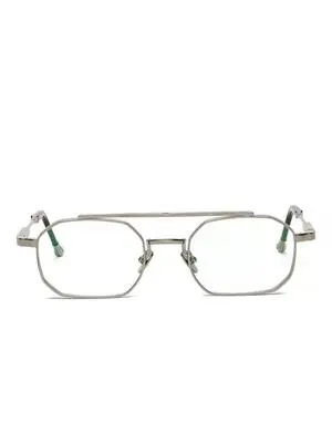 JOHN DALIA Anthony Octagon-frame Eyeglasses - Silver