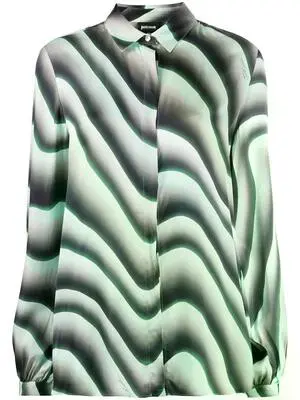 Just Cavalli Illusional Print Shirt - Black
