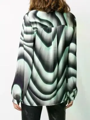 Just Cavalli Illusional Print Long Sleeve Shirt