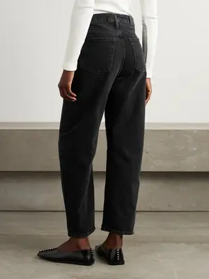 Citizens Of Humanity Miro Mid-rise Barrel-leg Jeans - Black