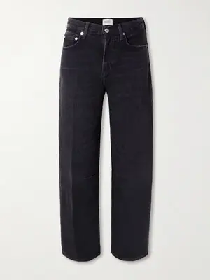 Citizens Of Humanity Miro Mid-rise Barrel-leg Jeans - Black