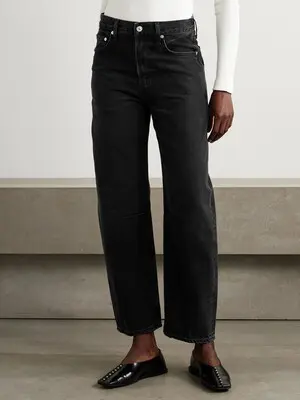Citizens Of Humanity Miro Mid-rise Barrel-leg Jeans - Black