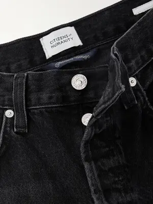 Citizens Of Humanity Miro Mid-rise Barrel-leg Jeans - Black