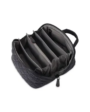 Mz Wallace Accordion Cosmetic Bag - Black/black