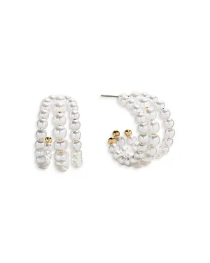 Baublebar Halia Imitation Hoop Earrings - Pearl