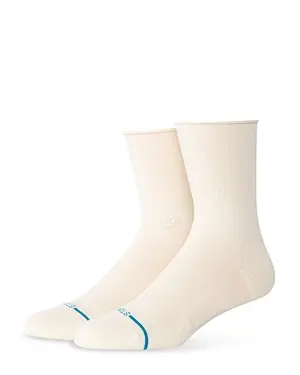 Stance Rolled Cuff Quarter Socks - Ivory