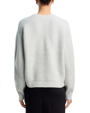 Aqua V-neck Sweater - Heathered Dove