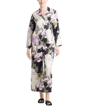 Natori Tsubaki Pajama Set - Black Multi