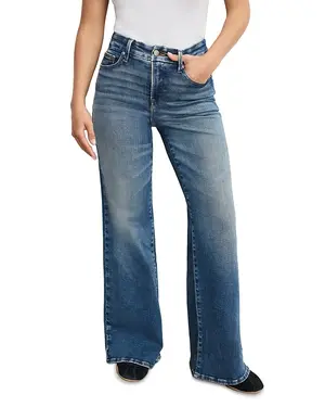 Good American Soft Tech Good Petite Palazzo Jeans
