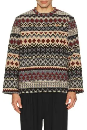 DISTRICT VISION Jacquard Knit Crew Neck