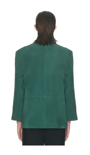 HELSA The Schoolhouse Jacket In Suede - Spruce