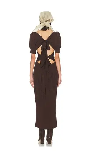 HELSA The Simone Tie Back Jersey Dress