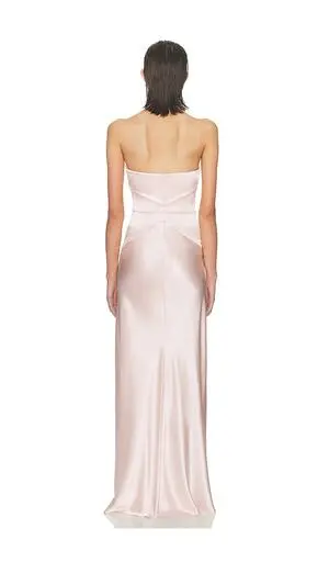 HELSA Silk Faye Dress - Blush