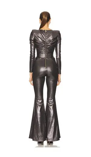 ZHIVAGO Bloom Metallic Jumpsuit