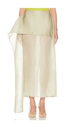 Draped Silk Skirts