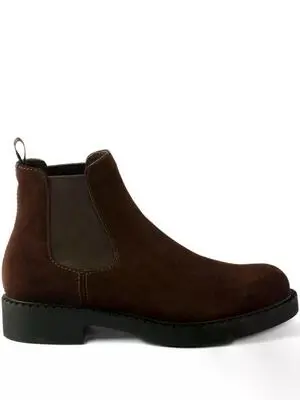 Prada Elastic-panel Suede Chelsea Boots