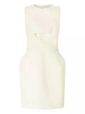 GENNY Cut-out Cross-front Mini Dress