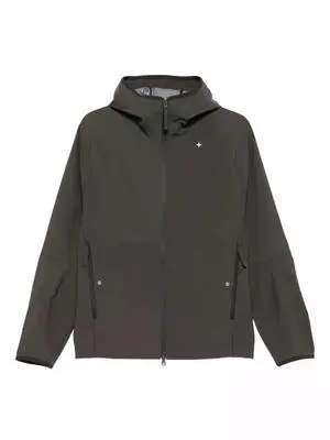 Stone Island Hooded Zip-front Jacket