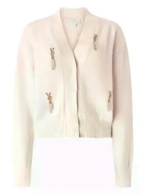 GENNY Tassel-embellished Cardigan - Pink