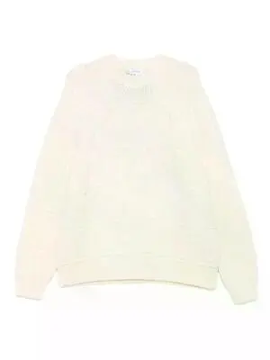 Off-White Textured Knit Sweater - Neutrals