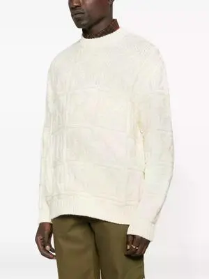 Off-White Textured Knit Sweater - Neutrals