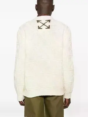 Off-White Textured Knit Sweater - Neutrals