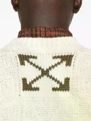 Off-White Textured Knit Sweater - Neutrals
