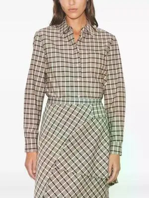 Tory Burch Checked Wool Shirt