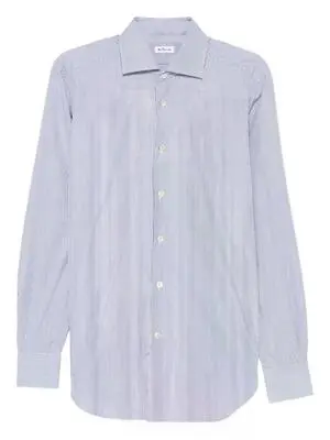 Kiton Striped Buttoned Shirt - Blue