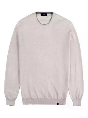 FAY Crew-neck Sweater With Elbow Patches