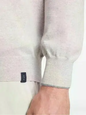 FAY Crew-neck Sweater With Elbow Patches