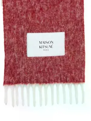 Maison Kitsuné Striped Scarf - Neutrals