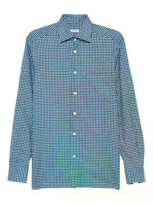 Kiton Long-sleeve Checked Shirt