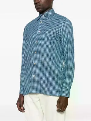 Kiton Long-sleeve Checked Shirt