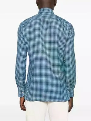 Kiton Long-sleeve Checked Shirt