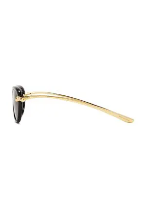 Bottega Veneta Knot Sunglasses - Black  Gold  & Grey