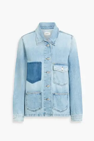FRAME Faded Denim Trucker Jacket