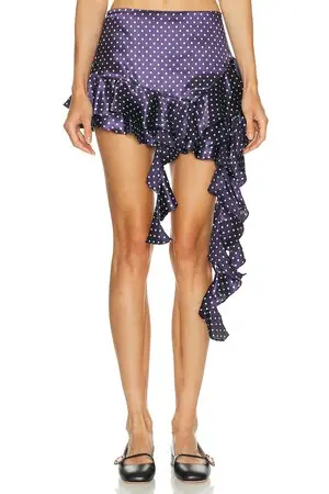 Purple Ruffle Skirt