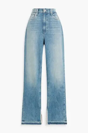 Paige Knockout Undone High-rise Flared Jeans