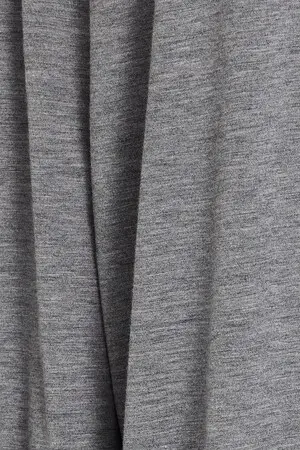 Brunello Cucinelli Bead-embellished Wool-blend Jersey Turtleneck Midi Dress