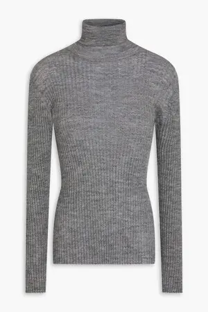 ANINE BING Kyle Ribbed Wool-blend Turtleneck Sweater