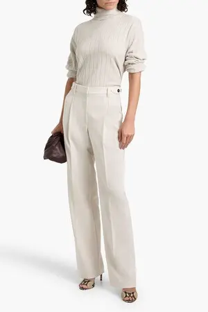 Brunello Cucinelli Cashmere Turtleneck Sweater With Bead Embellishment