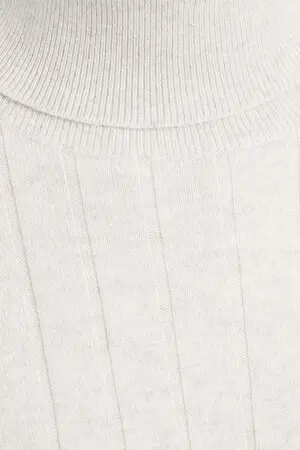 Brunello Cucinelli Cashmere Turtleneck Sweater With Bead Embellishment
