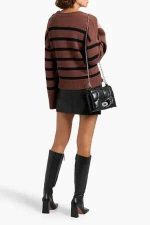 Paige Zofia Striped Intarsia-knit Sweater
