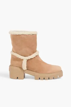 STUART WEITZMAN Lennox Shearling Ankle Boots