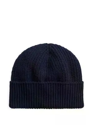 Ralph Lauren Purple Label Ribbed Cashmere Hat - Blue