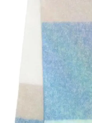 Maison Kitsuné Striped Scarf - Blue