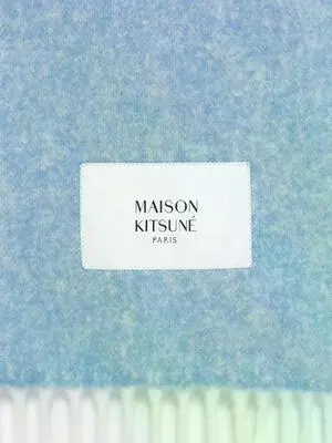 Maison Kitsuné Striped Scarf - Blue